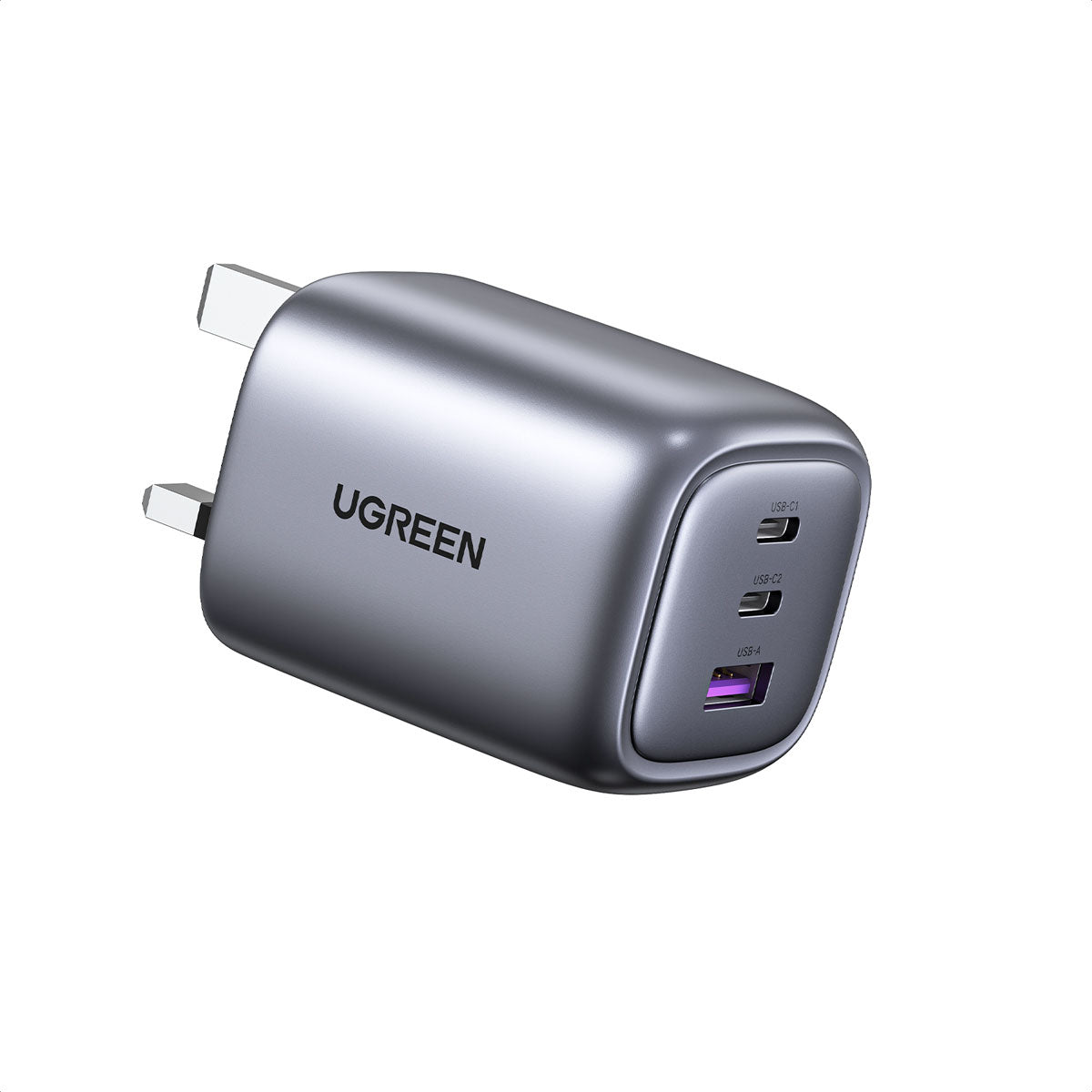 اشتري شاحن حائط Usb C بقدرة 65 وات من Ugreen Nexode 3 منافذ باللون